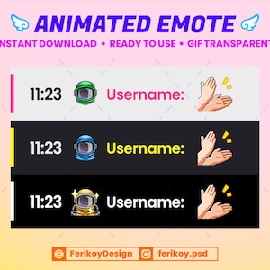 Clapping Hands Animated Emote - Clap Clap - Good Job - for Twitch and ...
