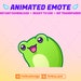Wobble Dancing Cute Frog Animated Emote Wobble Wiggle Dance Froggy for ...