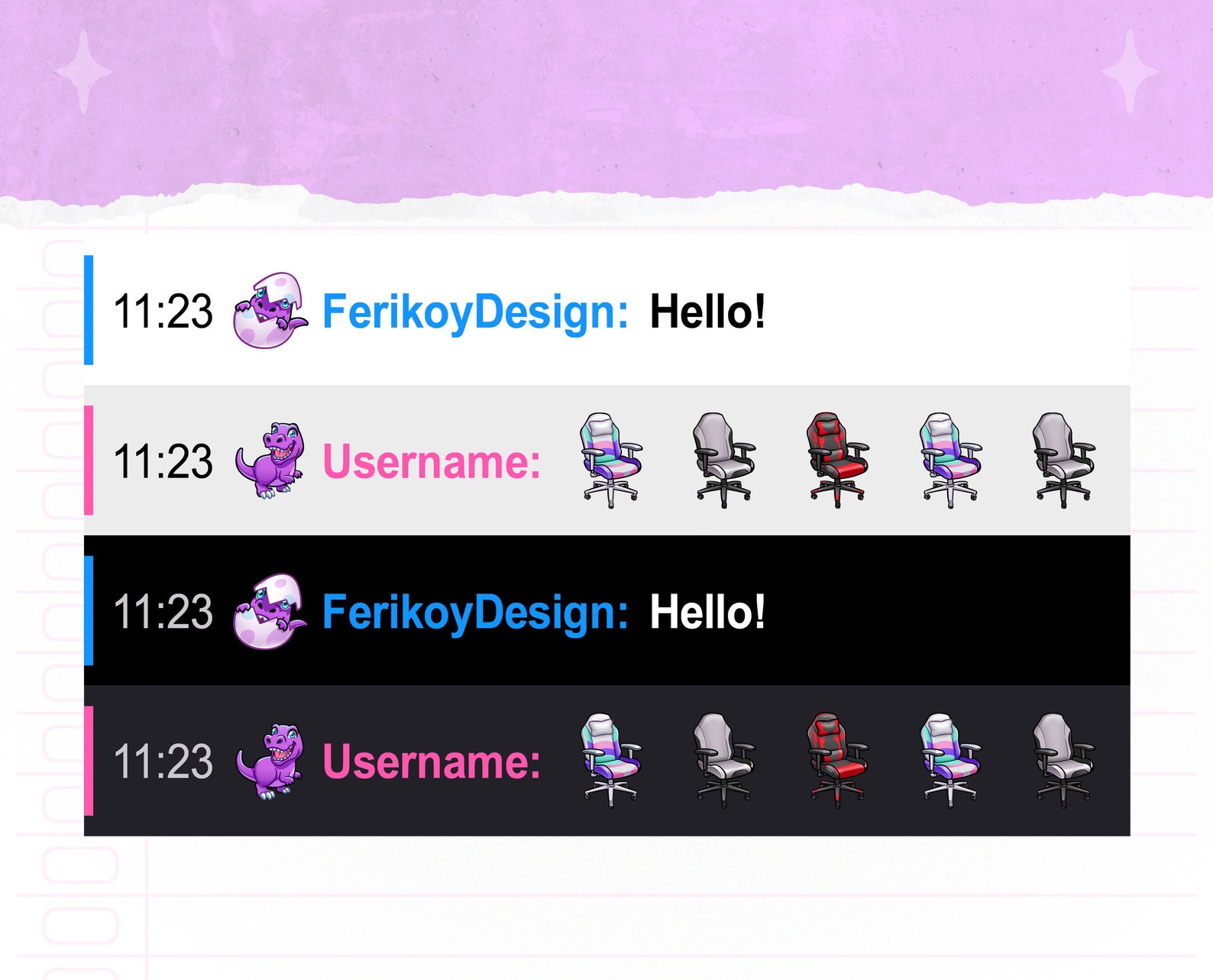 3x Gaming Chair Emotes | Custom Emotes | Twitch | Discord | Youtube ...