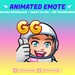 GG Astronaut Animated Emote - Good Game MVP - for Twitch and Discord ...