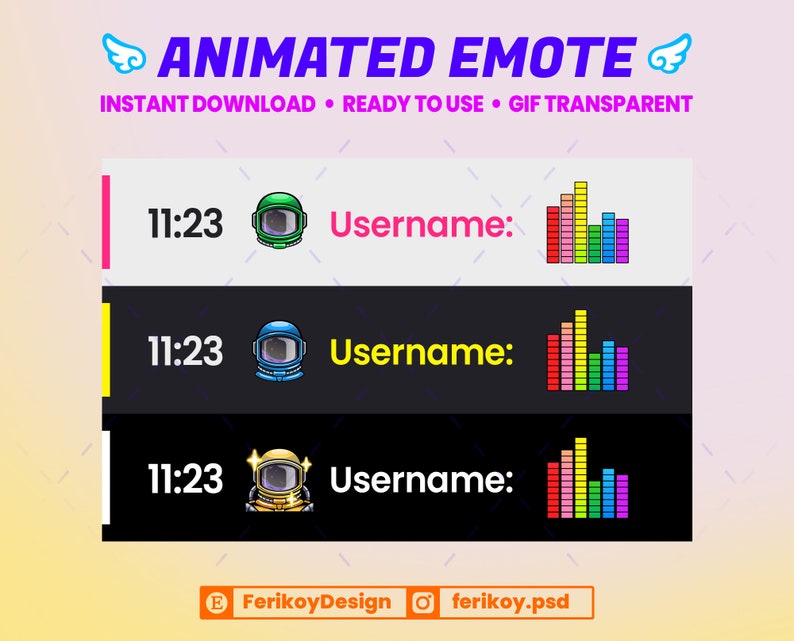 Equalizer Music 1 Animated Emote Music Sound Effect for Twitch and ...