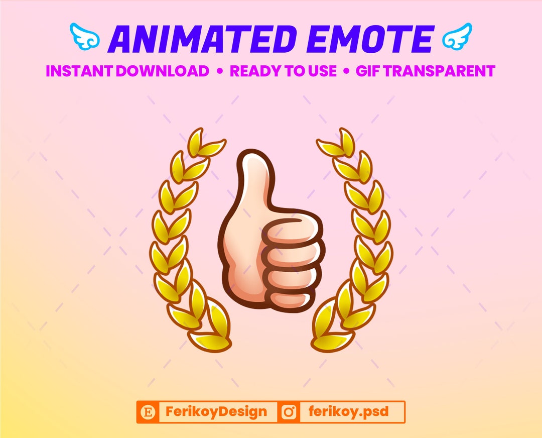 Great Thumbs up Animated Emote - Good Nice - Appreciate Rewards - for ...