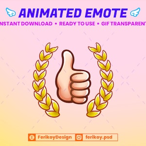 Great Thumbs up Animated Emote - Good Nice - Appreciate Rewards - for ...