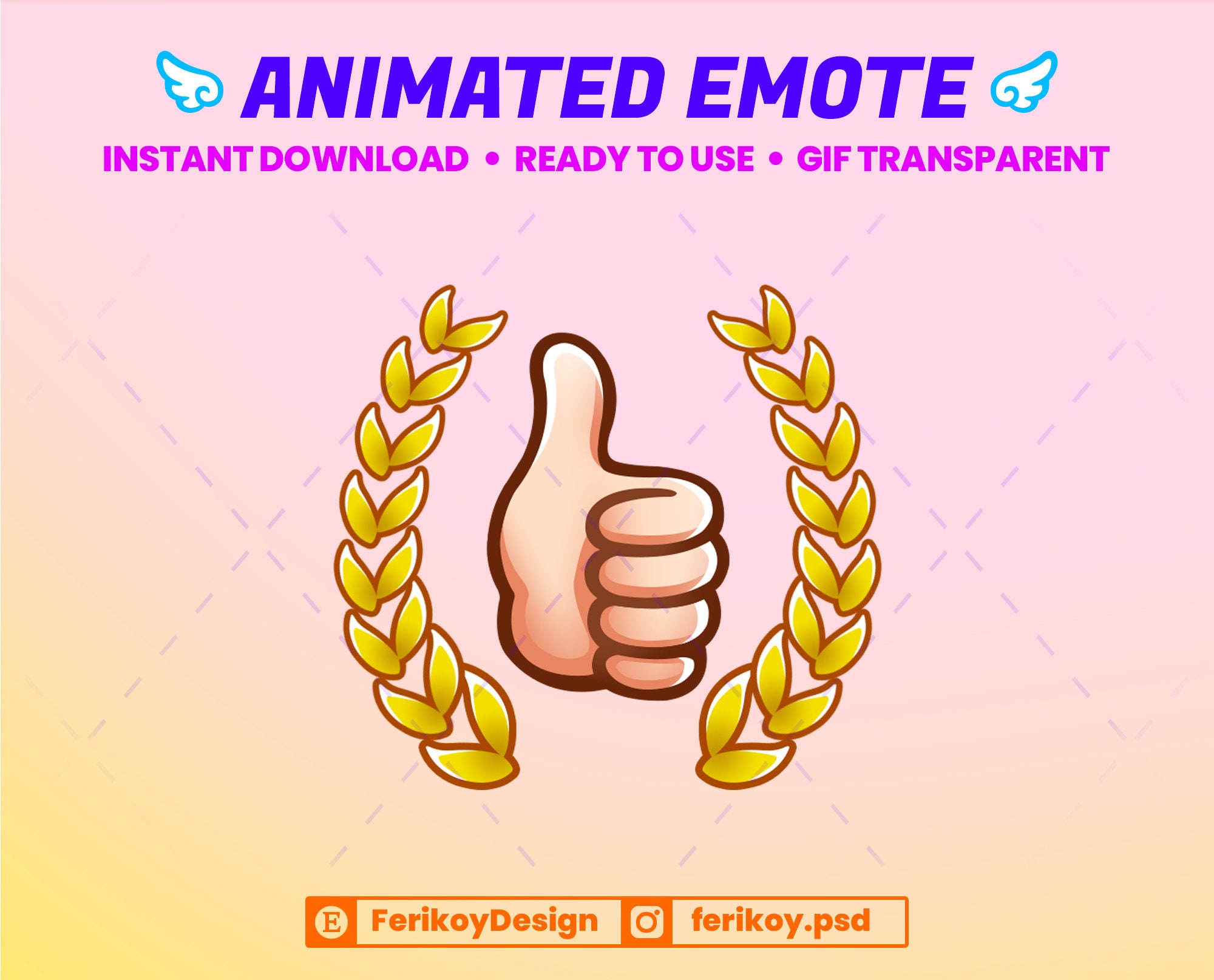 Great Thumbs up Animated Emote - Good Nice - Appreciate Rewards - for ...