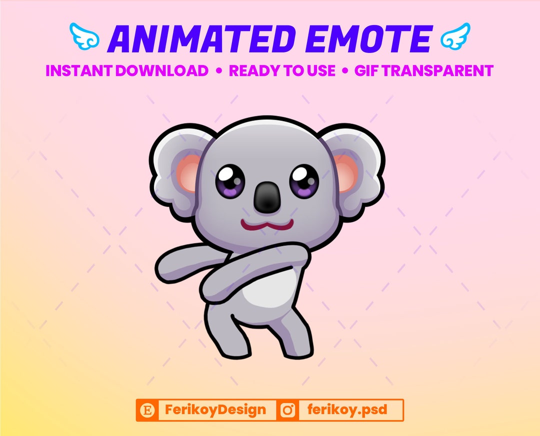 Cute Koala Dance Animated Emote - Koala Bear Dancing - for Twitch and ...