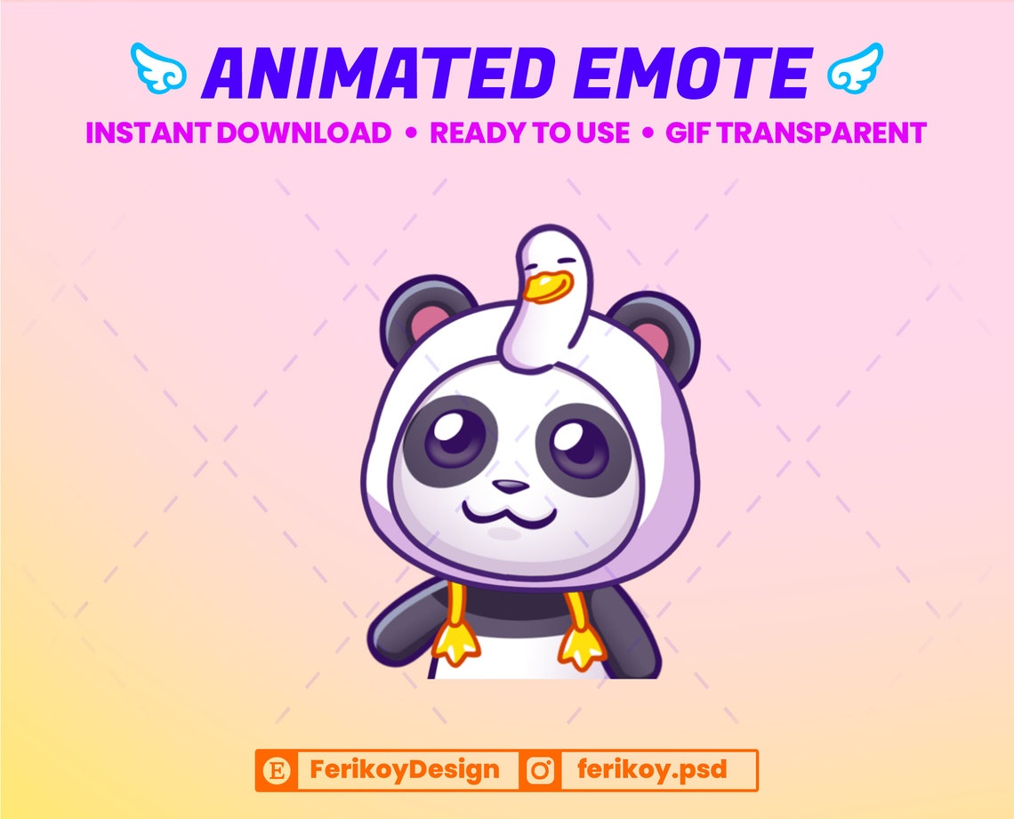 Wiggle Dancing Cute Panda Animated Emote Dancing Panda for Twitch and ...