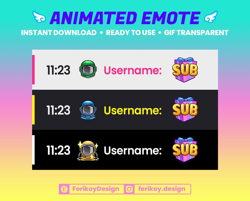 Sub Gift Emote Scrub Soap Emote Gift Box Animated Emote Twitch Discord ...