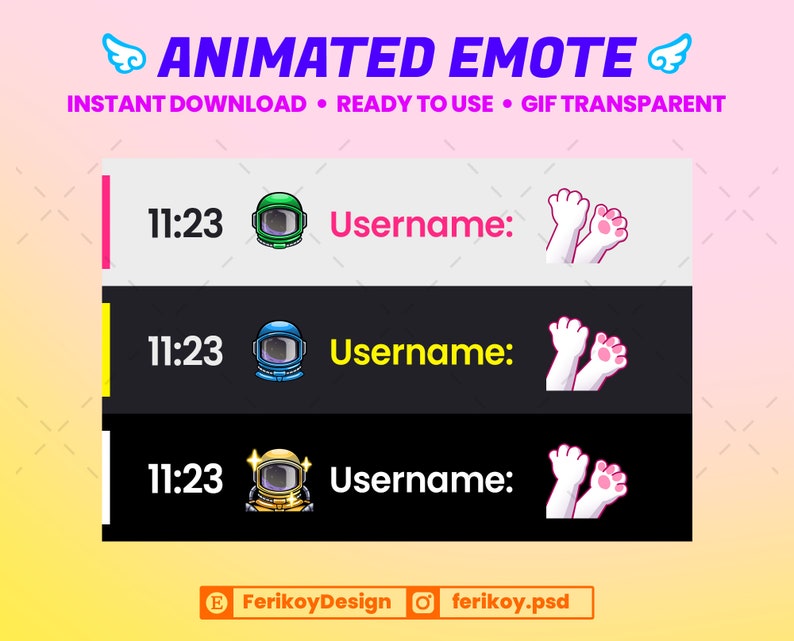 Clapping Cat Paws Animated Emote – Twitch, Discord (GIF, PNG) - Etsy