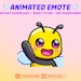 Bonk Hammer Cute Bee Animated Emote Bonked Wasp Hornet Emote for Twitch ...