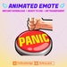 Panic Button Animated Emote - Panic Warning Alert - for Twitch and ...