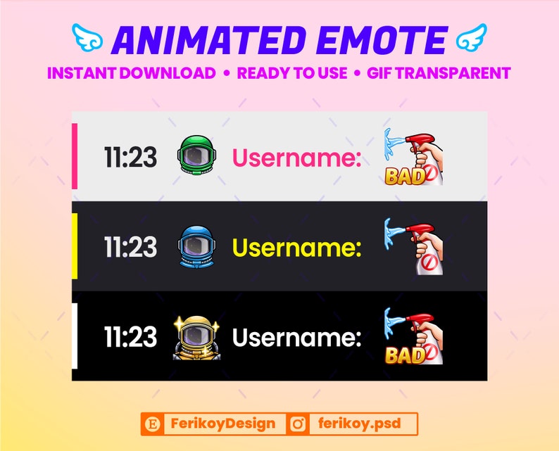 Funny Bad Spray Bottle Animated Emote for Twitch and Discord and More ...