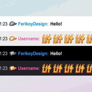 Stream Emotes - LIT Fire Text Emote | Custom Emotes | Twitch | Discord ...