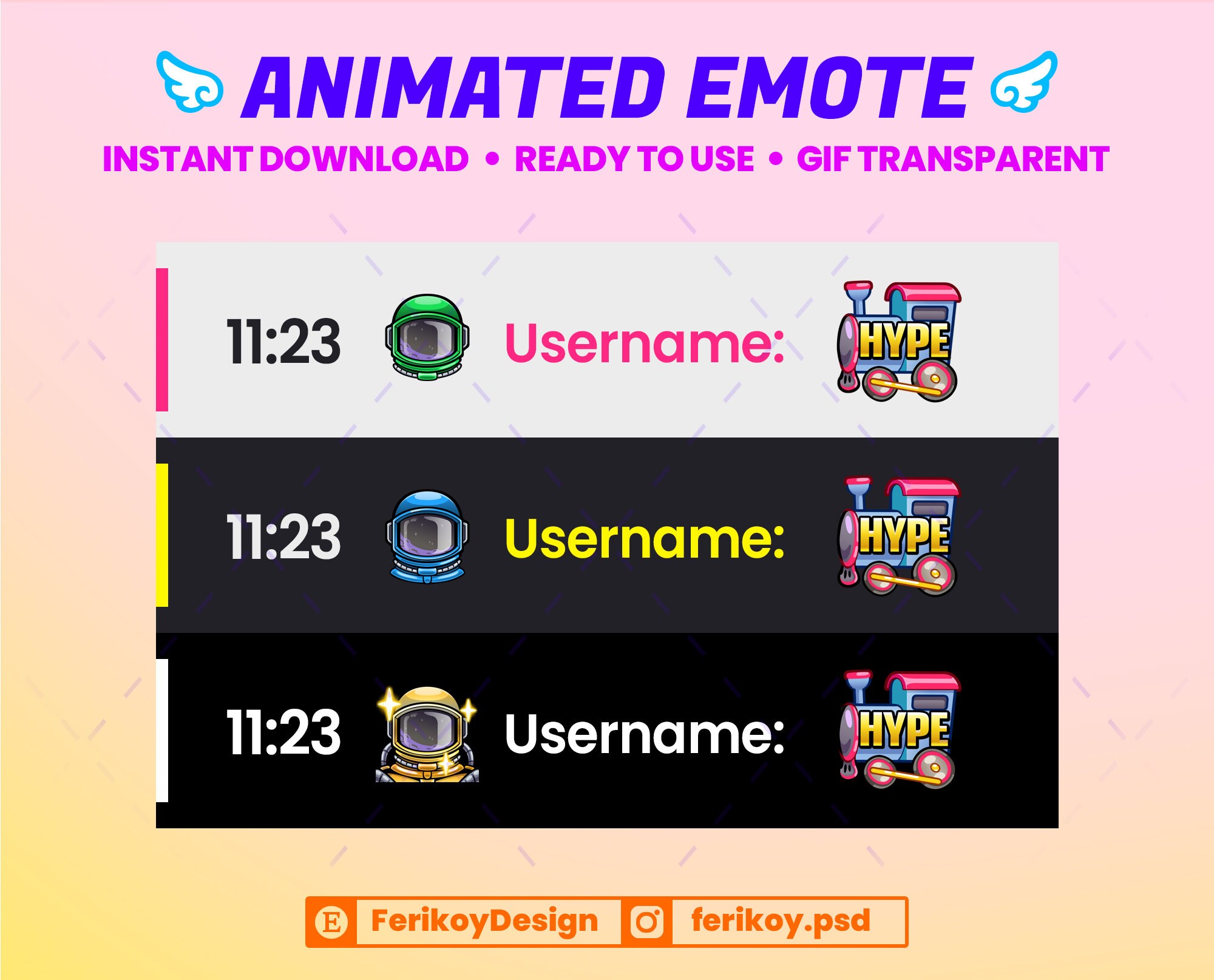 Hype Train Animated Emote - Exciting Cheerful Celebration - for Twitch ...