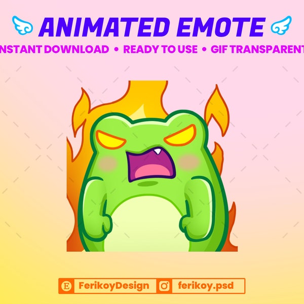 Angry Frog Art - Etsy