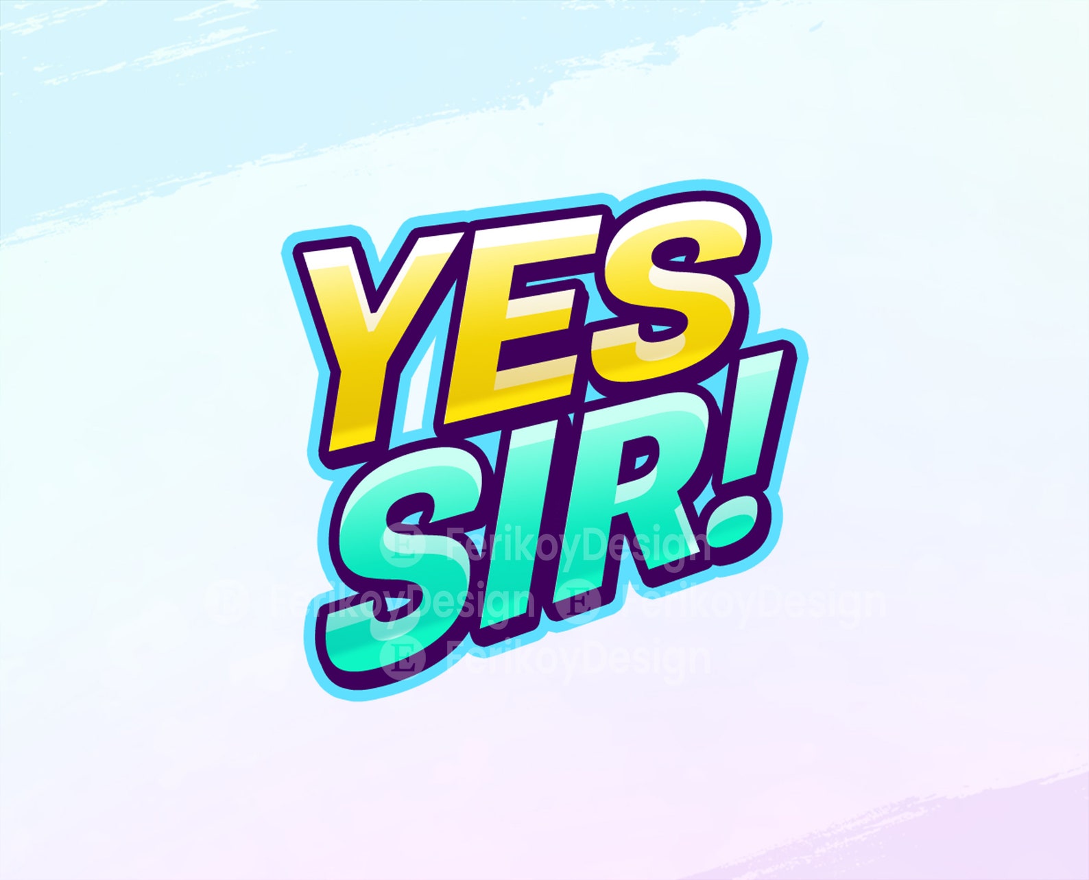 Stream Emotes Yes Sir Text Emote Custom Emotes Twitch Discord Youtube ...