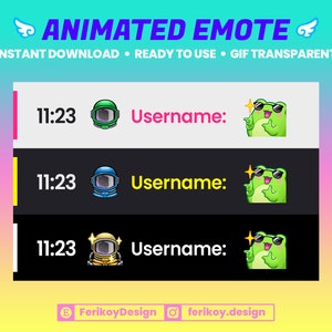 Cool Finger Gun Cute Frog Animated Emote EZ Easy Cute Frog for Twitch ...