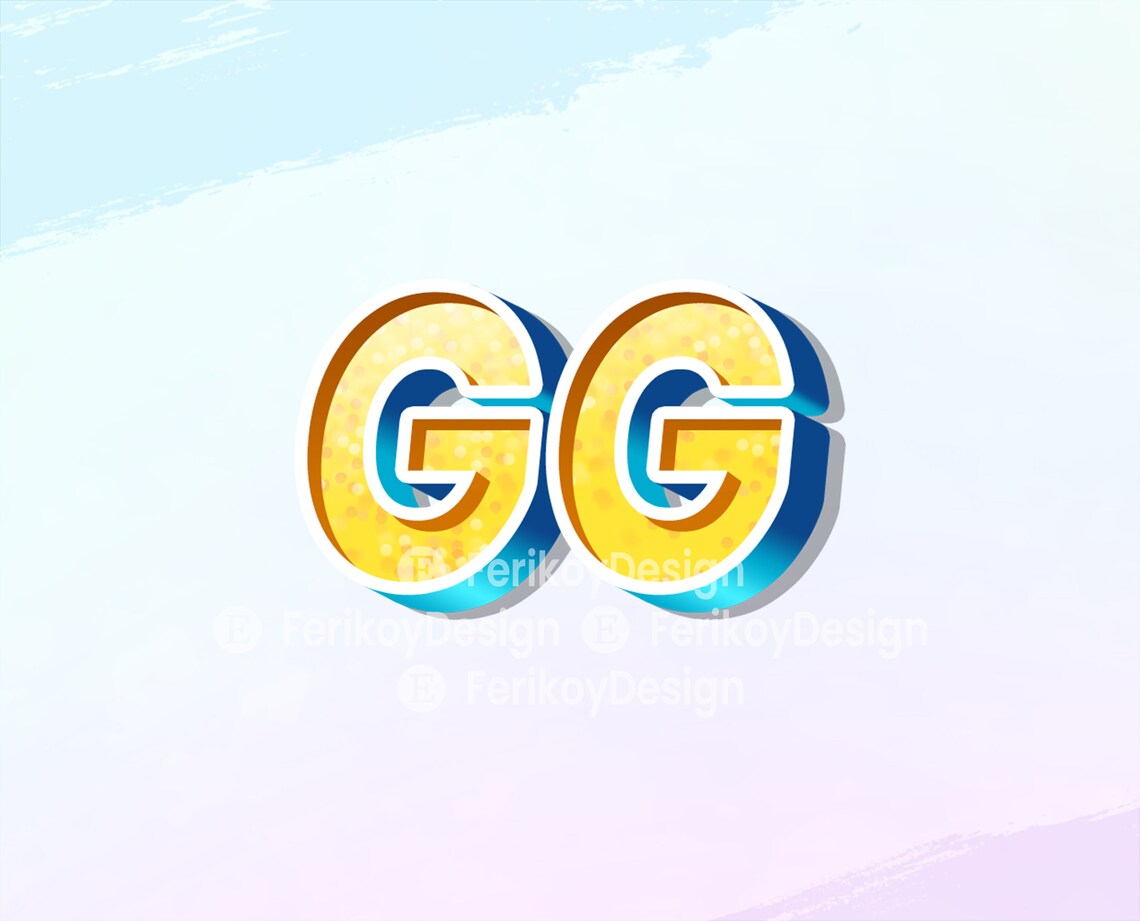 Stream Emotes GG Text Good Game 2 Custom Emotes - Etsy