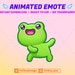 Cute Frog Happy Dancing Animated Emote - Dancing Froggy - Fun Excited ...