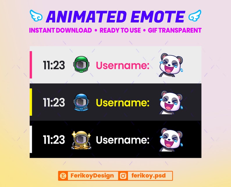 Laughing Panda Animated Emote: Twitch & Discord (digital Download) - Etsy