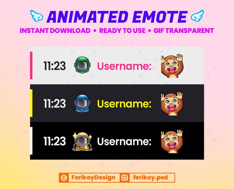 Funny Waving Greetings Cute Monkey Animated Emote Hello Monkey for ...