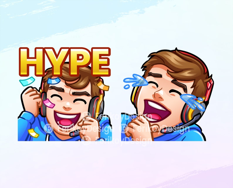 Stream Emotes Boy Emote Packs 1 Custom Emotes Twitch Discord Youtube ...