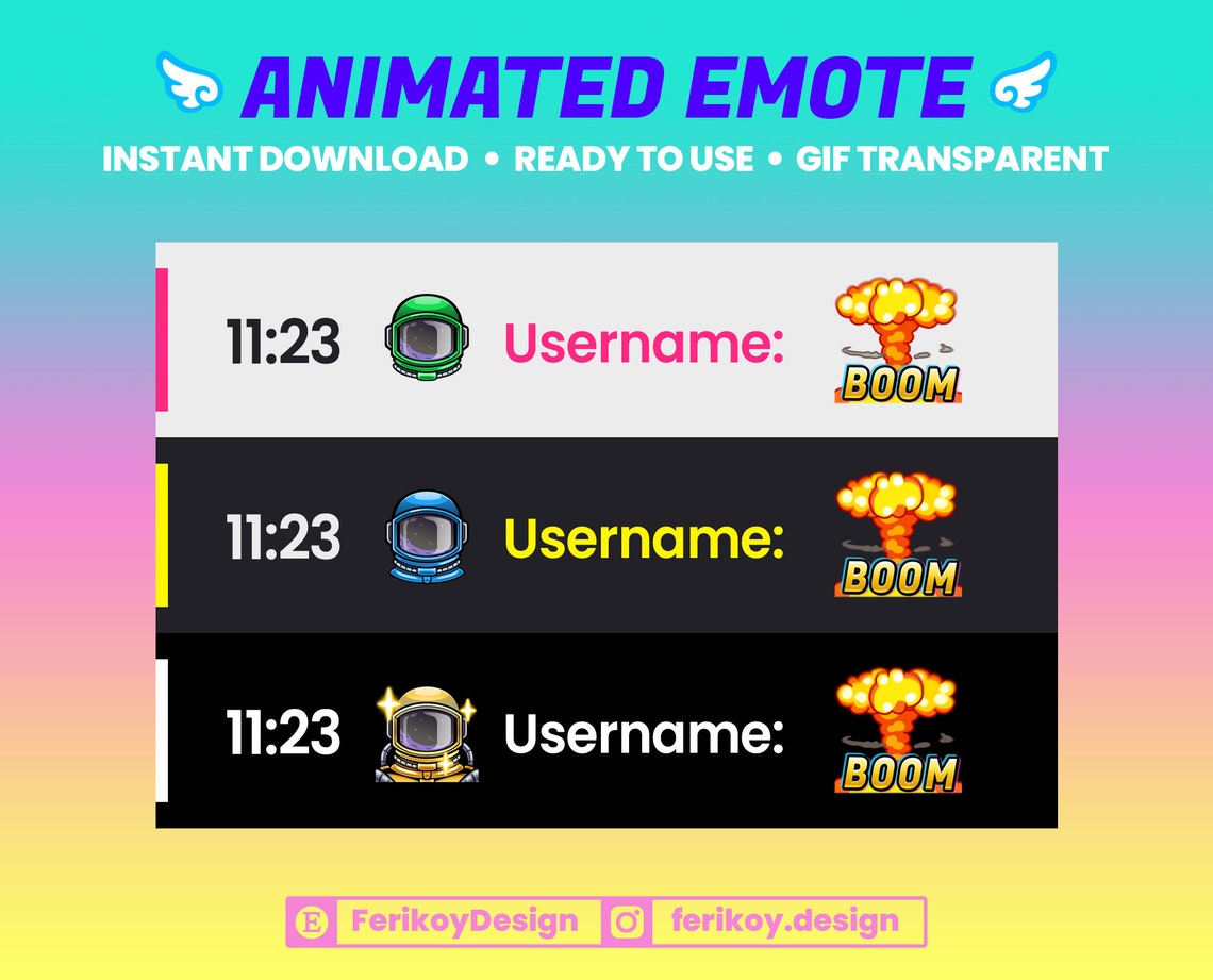 Boom Animated Emote - Explosion - Blast Effect - for Twitch and Discord ...