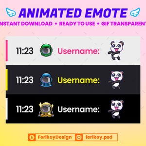 Cute Panda Dance Animated Emote - Dancing Panda Bear - for Twitch and ...
