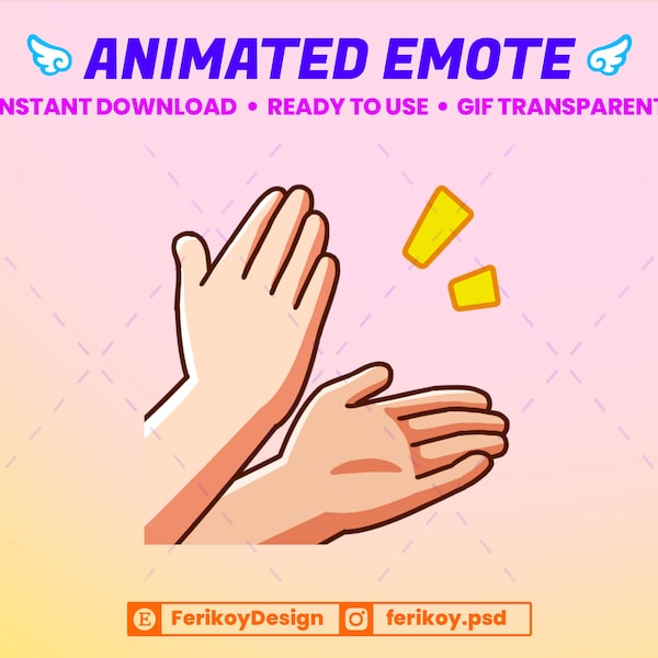 Twitch Emote Animated Clapping - Etsy