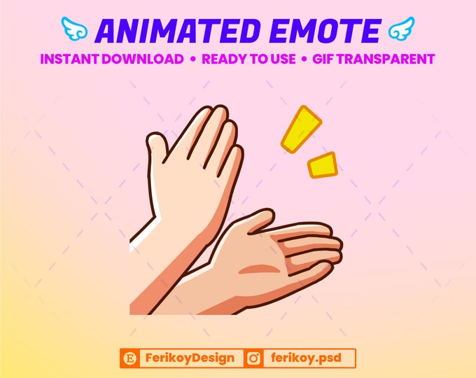 Clapping Hands Animated Emote - Clap Clap - Good Job - for Twitch and ...