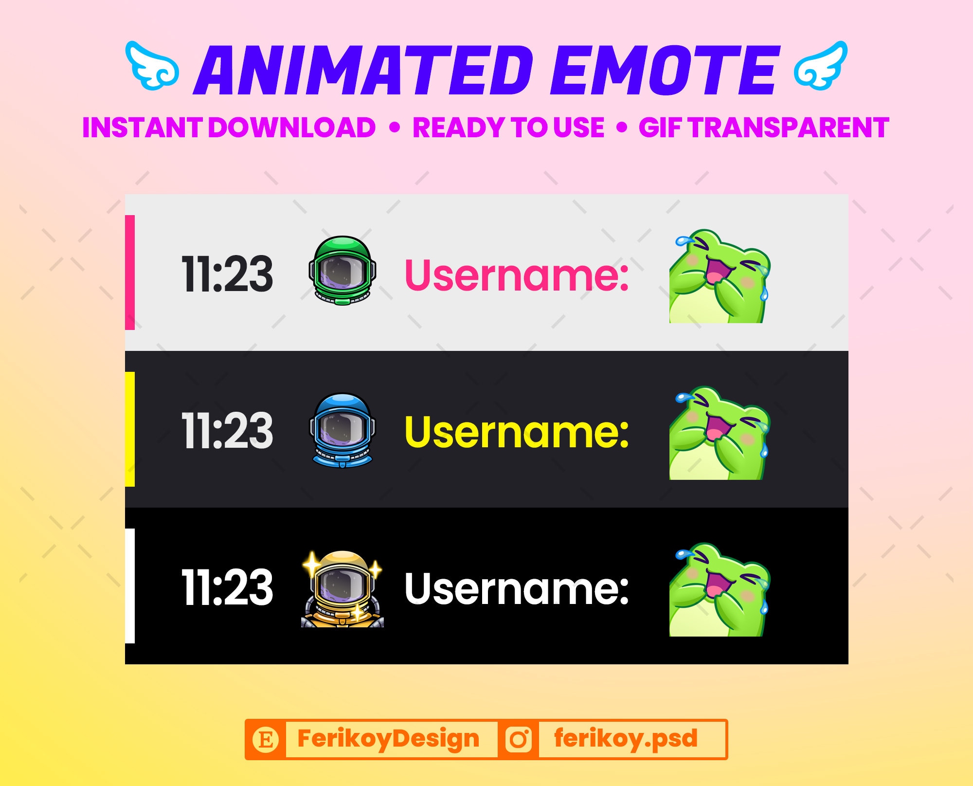 Lul Laugh Lol Cute Frog Animated Emote for Twitch and Discord and More ...