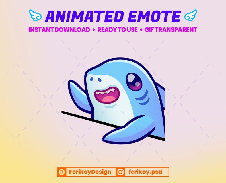 Bongo Shark Animated Emote: Twitch/discord Slapping Meme (GIF/PNG) - Etsy