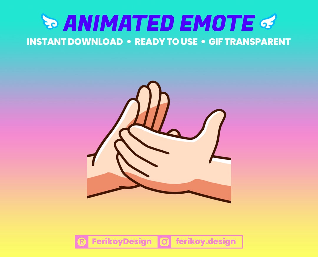 Clapping Hands Animated Emote Clap Clap Good Job for - Etsy Australia
