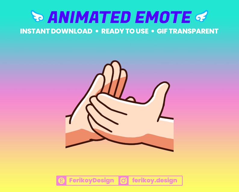 Clapping Hands Animated Emote Clap Clap Good Job for - Etsy Australia