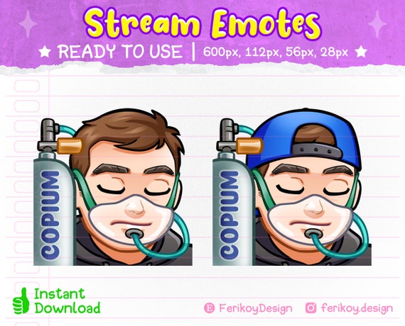 2x Copium Emotes Boy Custom Emotes Twitch Discord - Etsy Australia