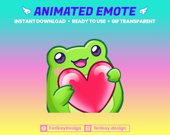 Cute Frog Happy Dancing Animated Emote Dancing Froggy Fun - Etsy