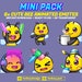 6x Cute Bee Animated Emotes - Coffee Jamming Rave Party - Wasp Hornet ...