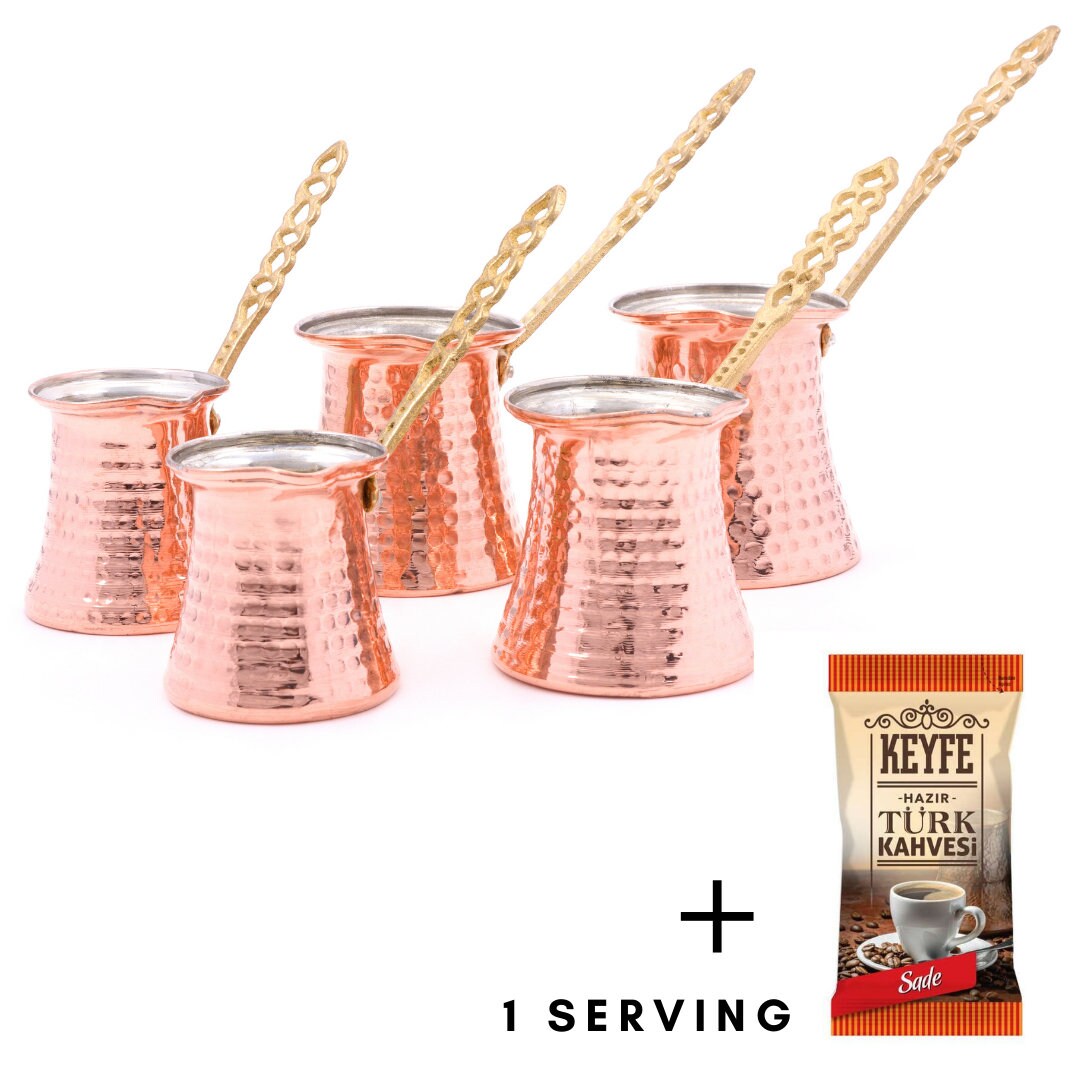 Original Solid Copper Turkish Arabic Greek Briki Coffee Pot | Etsy