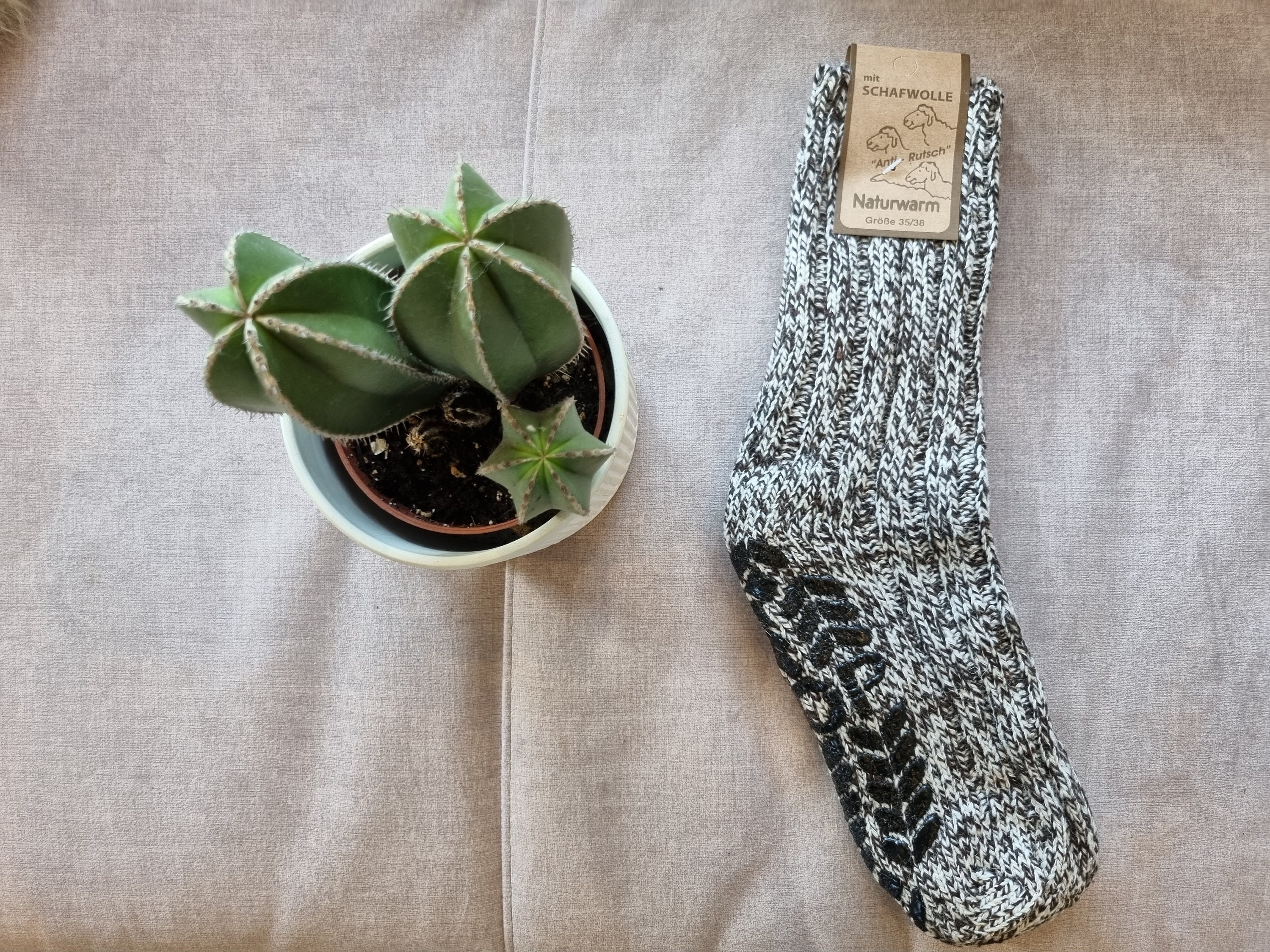 Anti-slip Norwegian Home Socks , Natural Merino Wool, Lambs Wool and ...