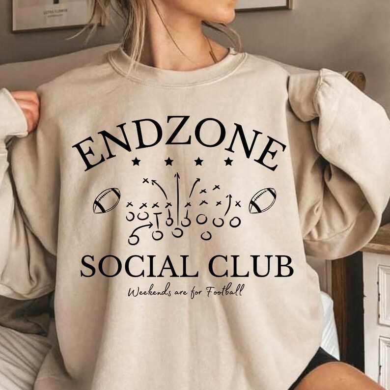 Endzone Social Club Football - Etsy