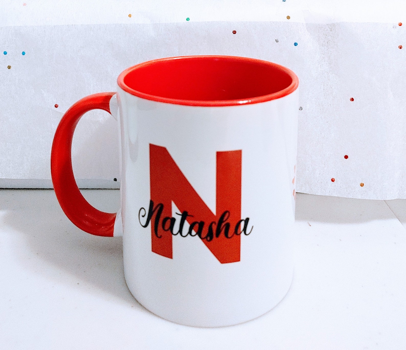 Nombre And Taza Inicial Taza Personalizada Tazas De Nombre Etsy