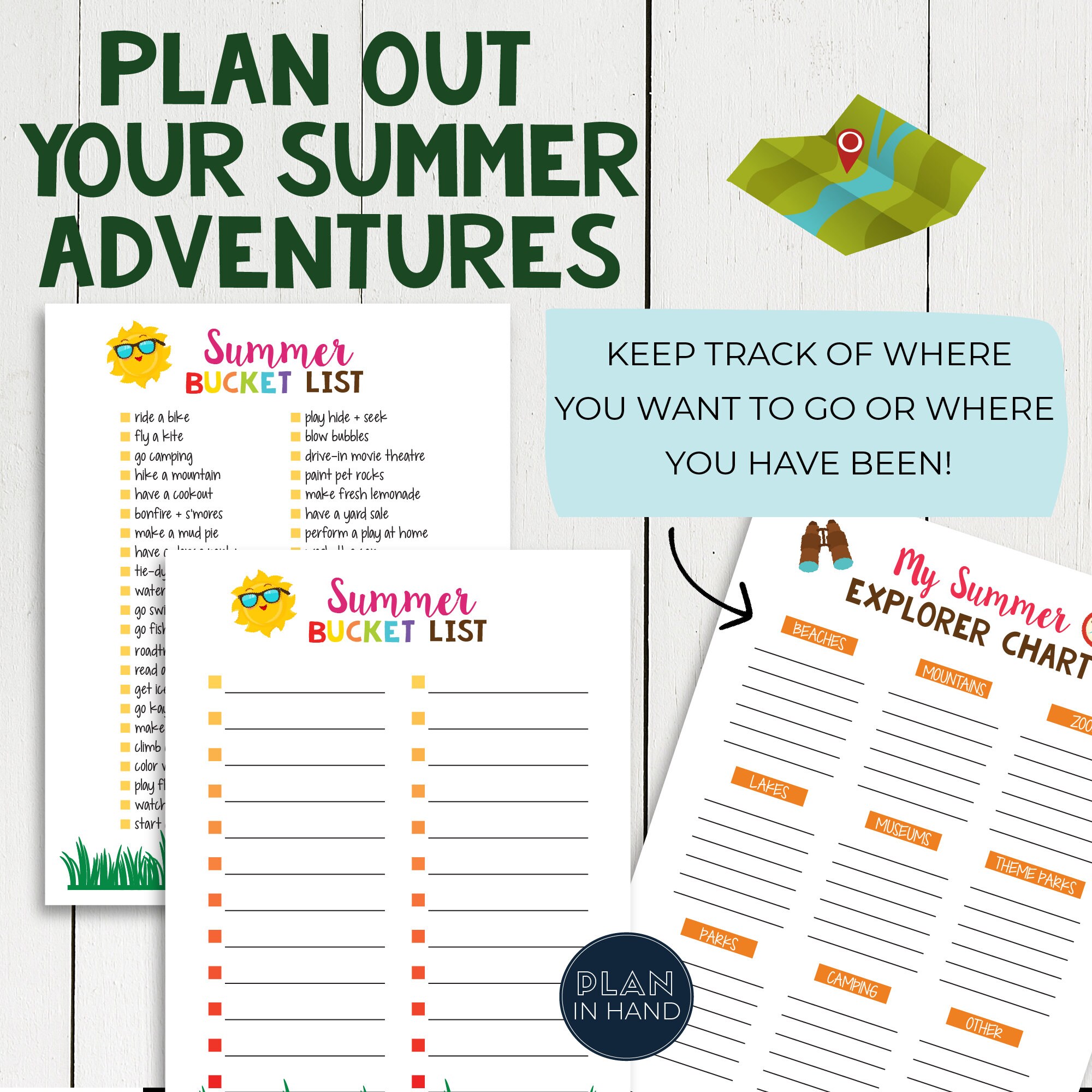Summer Planner for Kids Printable 2024 Editable Activity Planner Summer ...