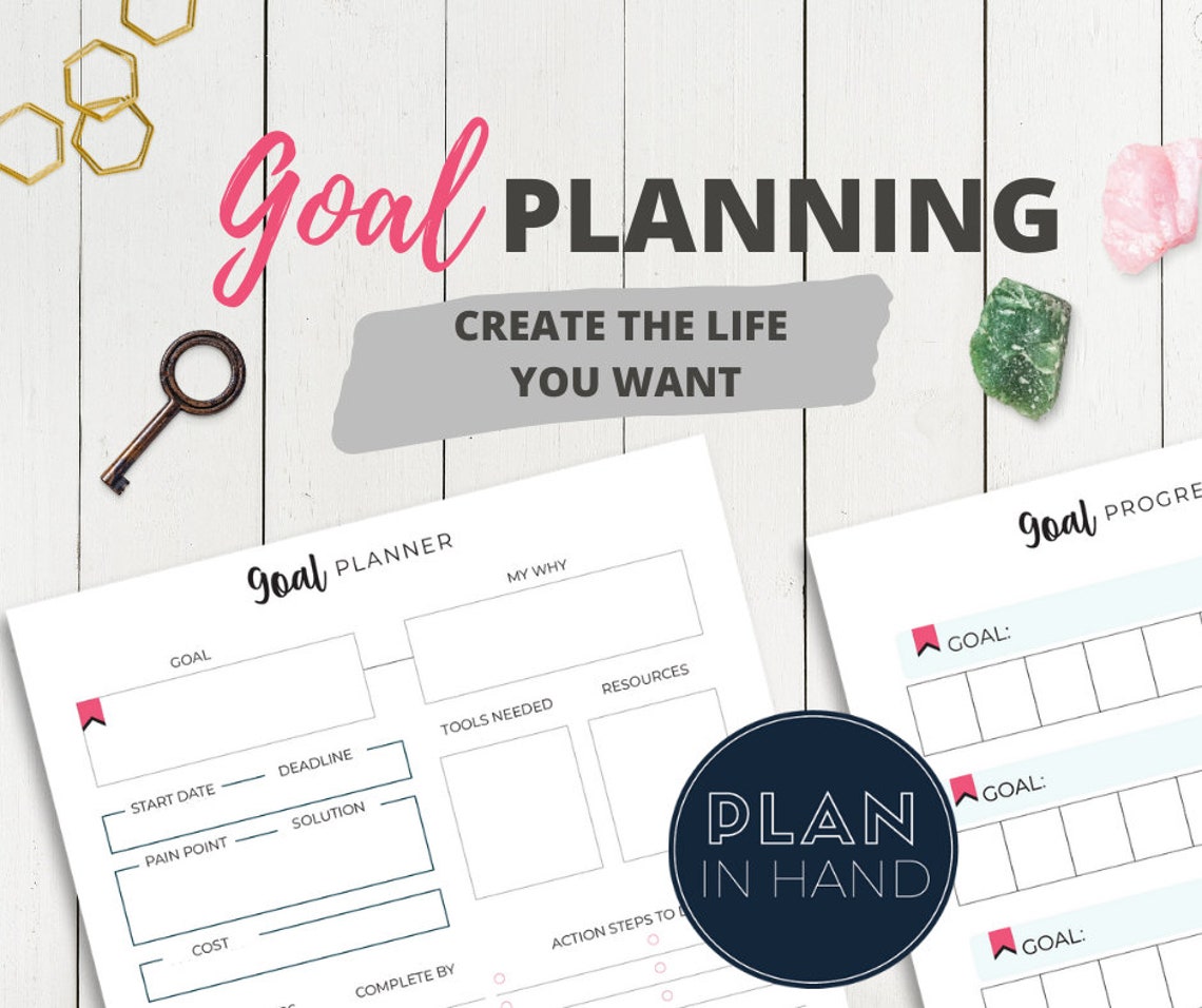 Goal Planner Printable Goal Progress Tracker Goal Tracker Goal - Etsy