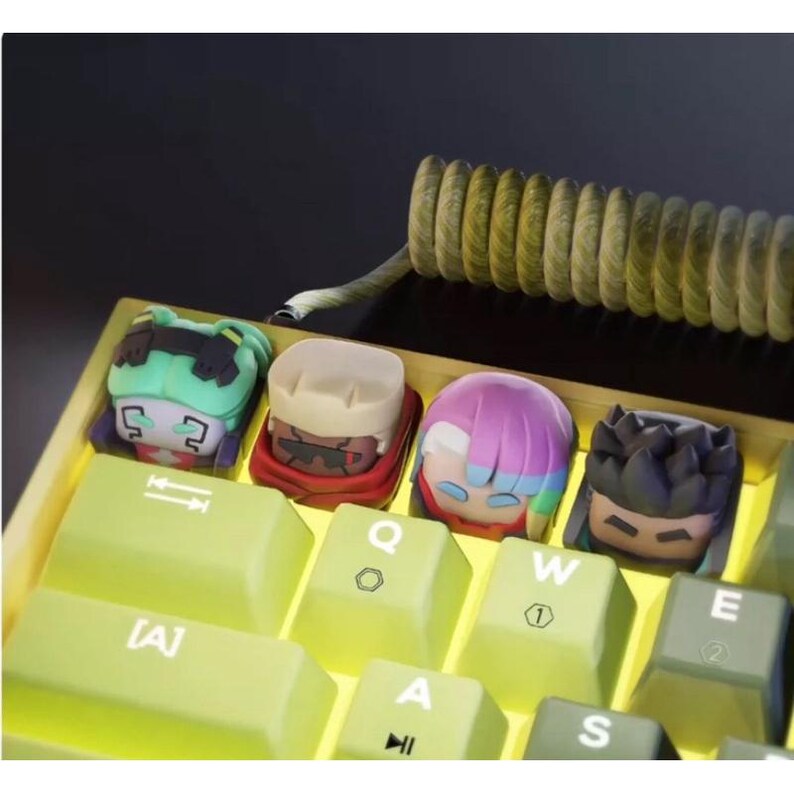 Cyberp.unk: Edger.unners Keycaps - Mechanical Keyboard, Artisan Keycap ...