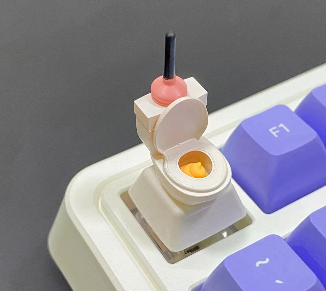 Toilet Keycap - Lifelike Toilet Keycap - Exclusive Keyboard Keys - Etsy