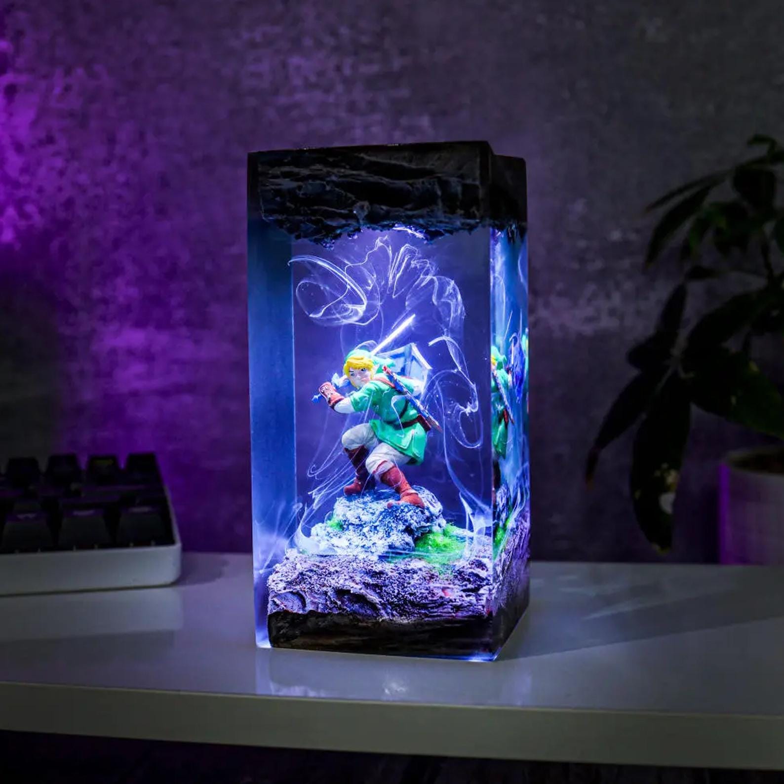 The Legend of Ze.lda Link Epoxy Resin Lamp, Resin Art, Zelda Gift ...