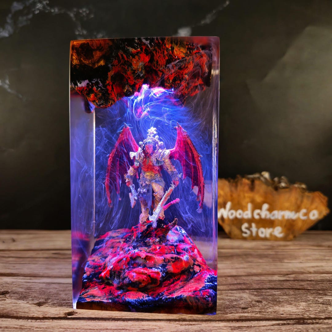 Mother Day Gift, Angron Figure, Custom Miniature Bloody Hell Demon King ...