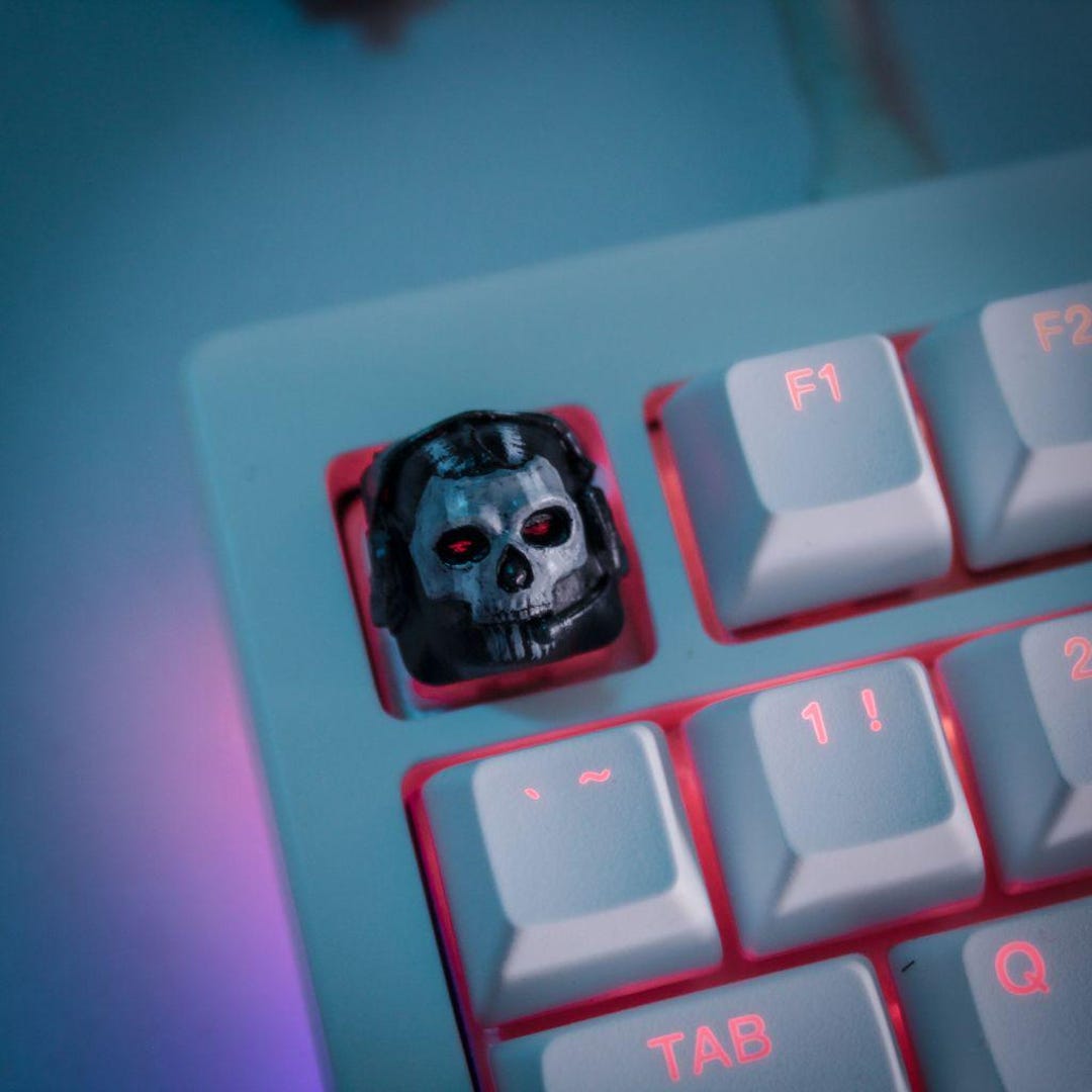 Keycap G.host - Call of Du.ty - Resin, Esc Keycap, 3d Printed Keycap, Handmade Keycap, Keycap ...