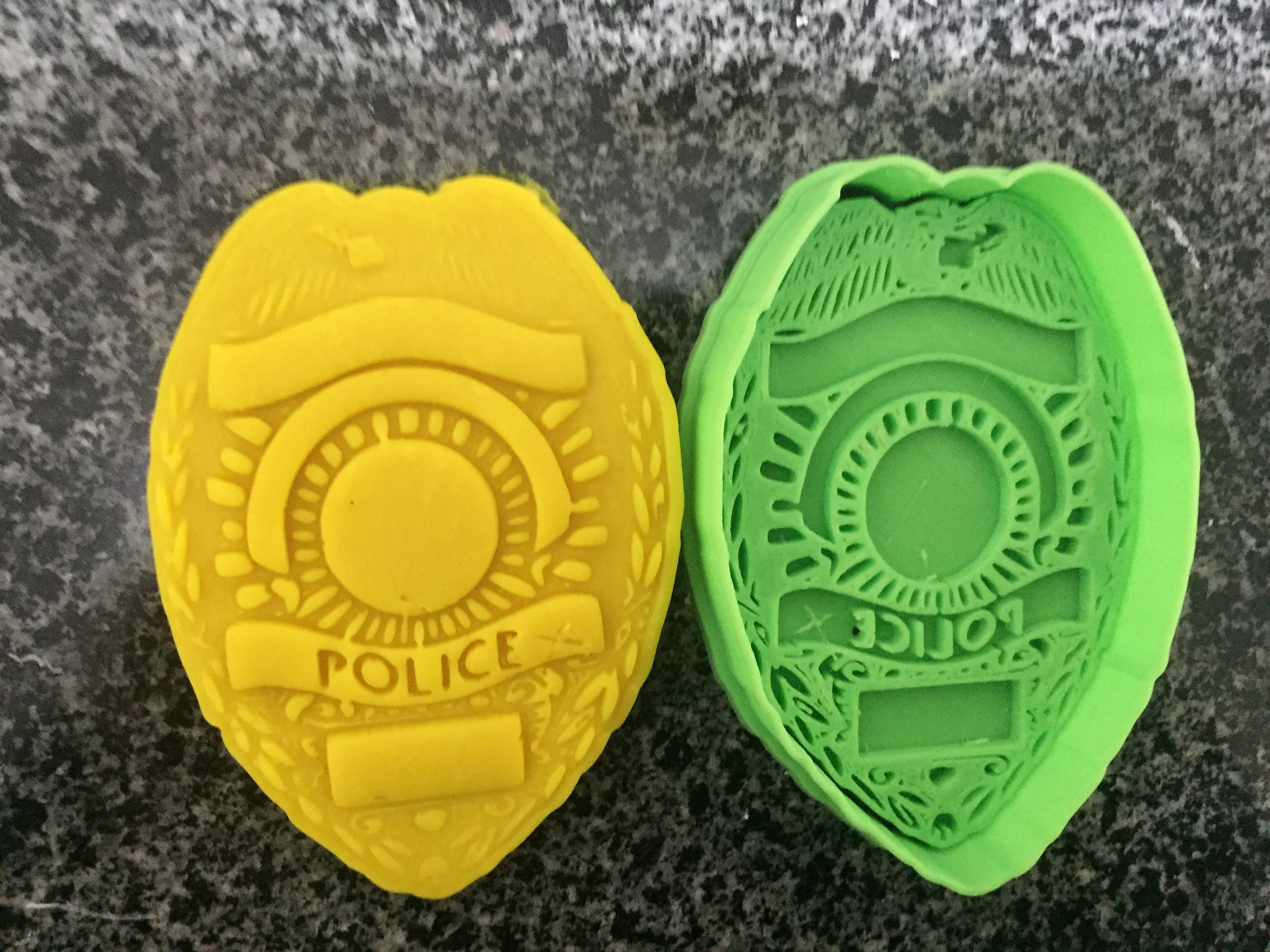 Police Badge 02 Cookie Cutter Embosser - Etsy UK