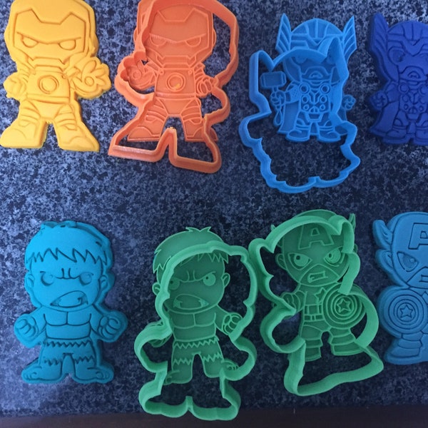 Super Hero Cookie Cutters - Etsy