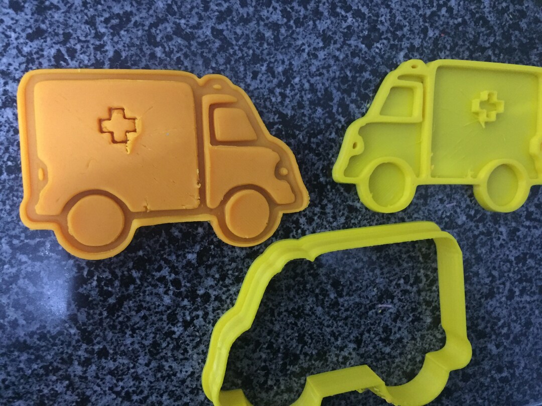 Ambulance Cookie Cutter Embosser - Etsy